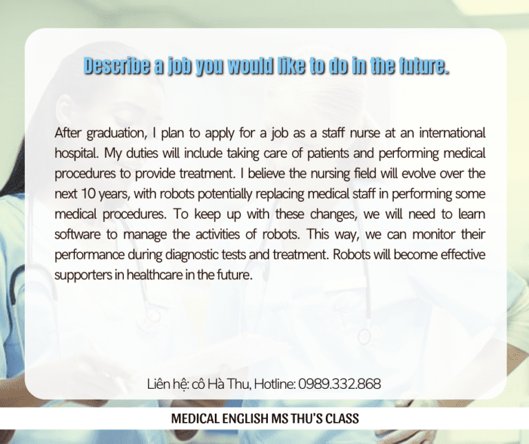 Samples for oral test Y1 APN module 1 (2024-2025) - Ms.Thu Medical English